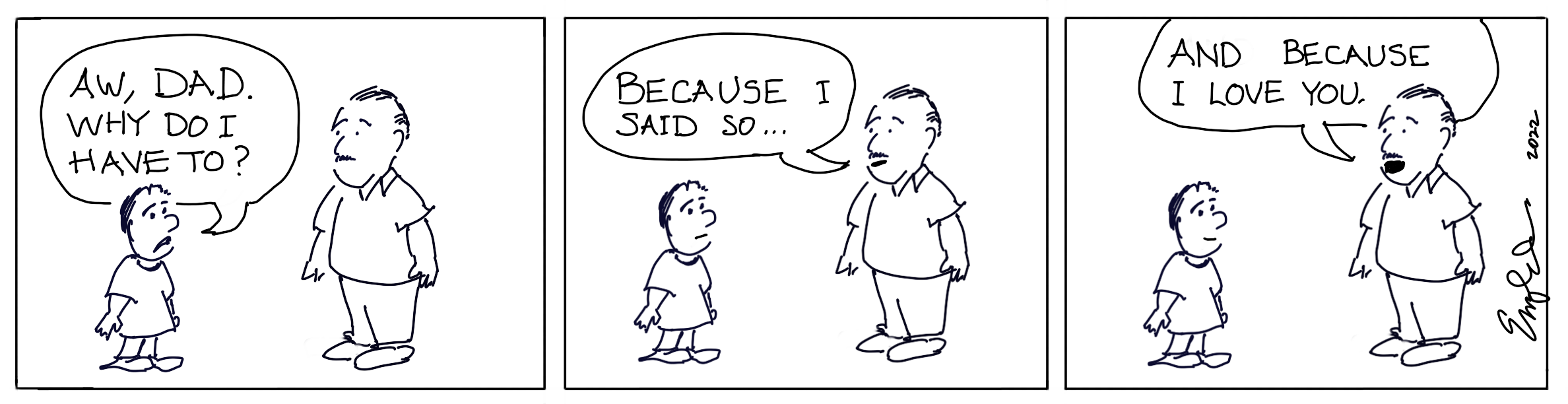 Proverbs 3:11-12 — Father and Son – Three Minute Bible